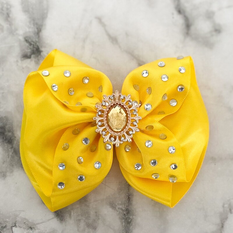 Yellow Hair Bow - Etsy