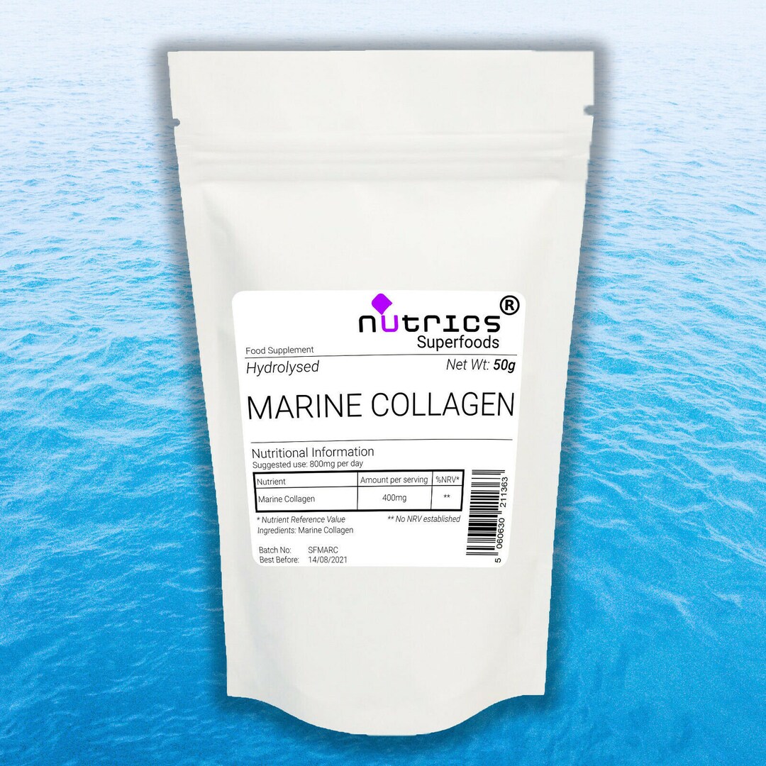 Nutrics® Collagen Powder Protein High Grade Unflavoured Hydrolysed 100 ...