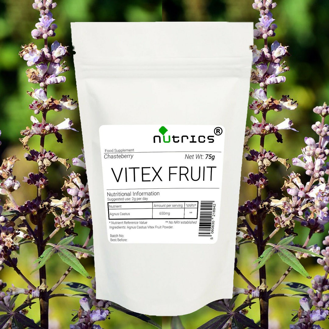 Nutrics® Vitex Fruit Agnus Castus Chasteberry Powder 75g 100% Pure - Etsy