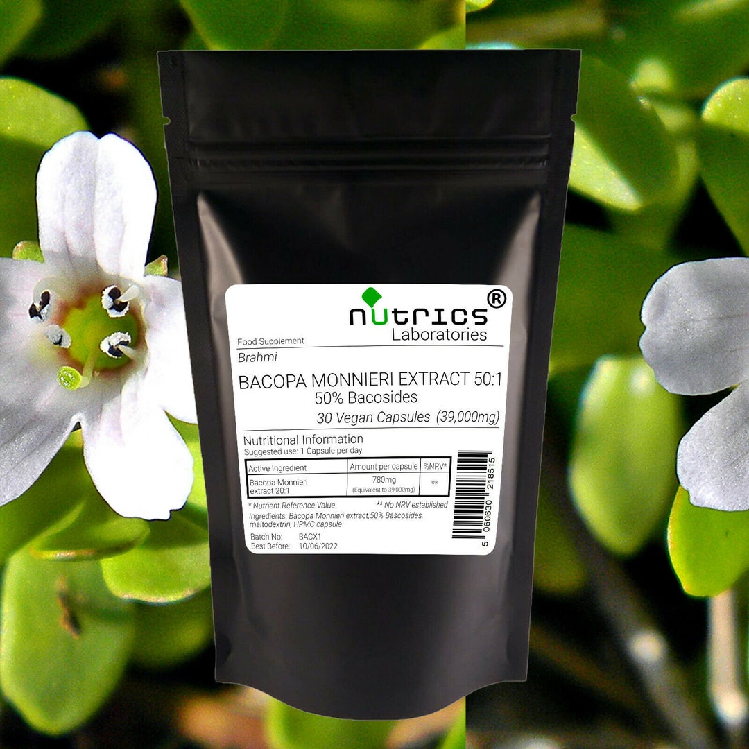 Nutrics® 39000mg BACOPA MONNIERI Extract Brahmi 50% BACOSIDES - Etsy
