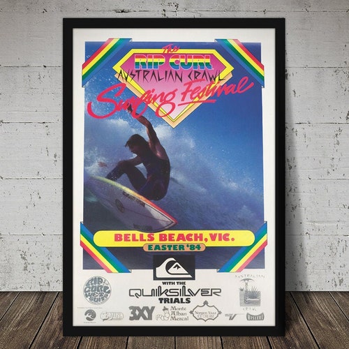 1983 RIP CURL BELL'S Surfing Competition Print Digital - Etsy