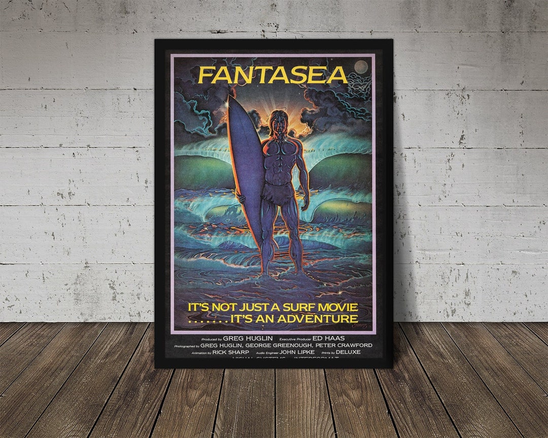 1978 FANTASEA - Greg Huglin Films Surfing Movie Poster - Surfing Poster ...