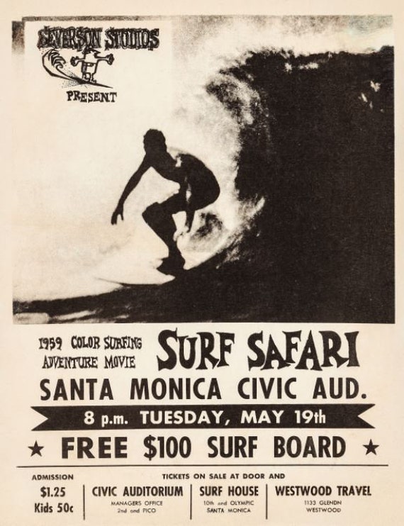 Vintage Surf Movie Posters