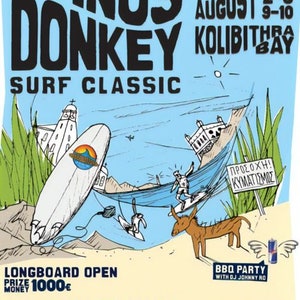 BILLABONG TINOS DONKEY Surf Print - Surfing Poster - Etsy