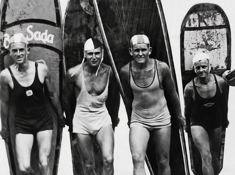 VINTAGE SURFING Photo Digital Download, Printable Art, Black & White ...