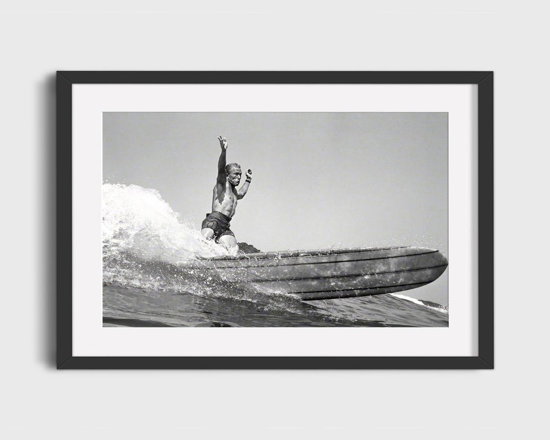 VINTAGE SURFING Photo - Digital Download, Printable Art, Black & White ...
