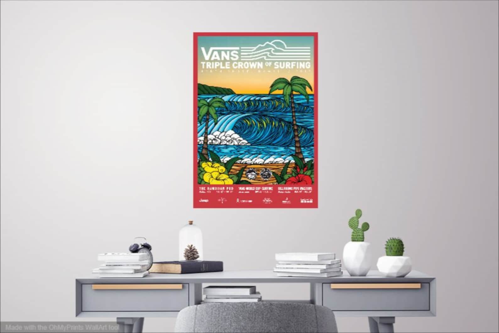 2017 VANS Triple Crown of Surfing Competition Print - Surfing Poster - Etsy