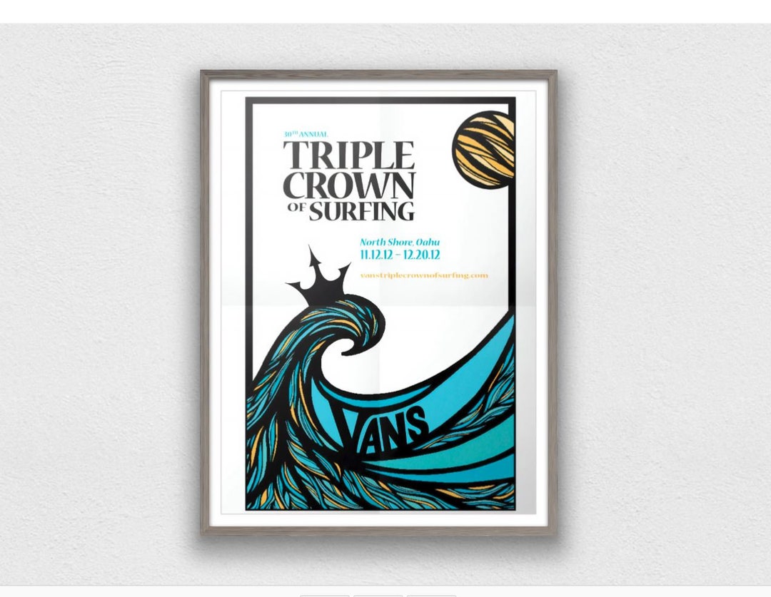 2012 VANS Triple Crown of Surfing Competition Print - Surfing Poster - Etsy