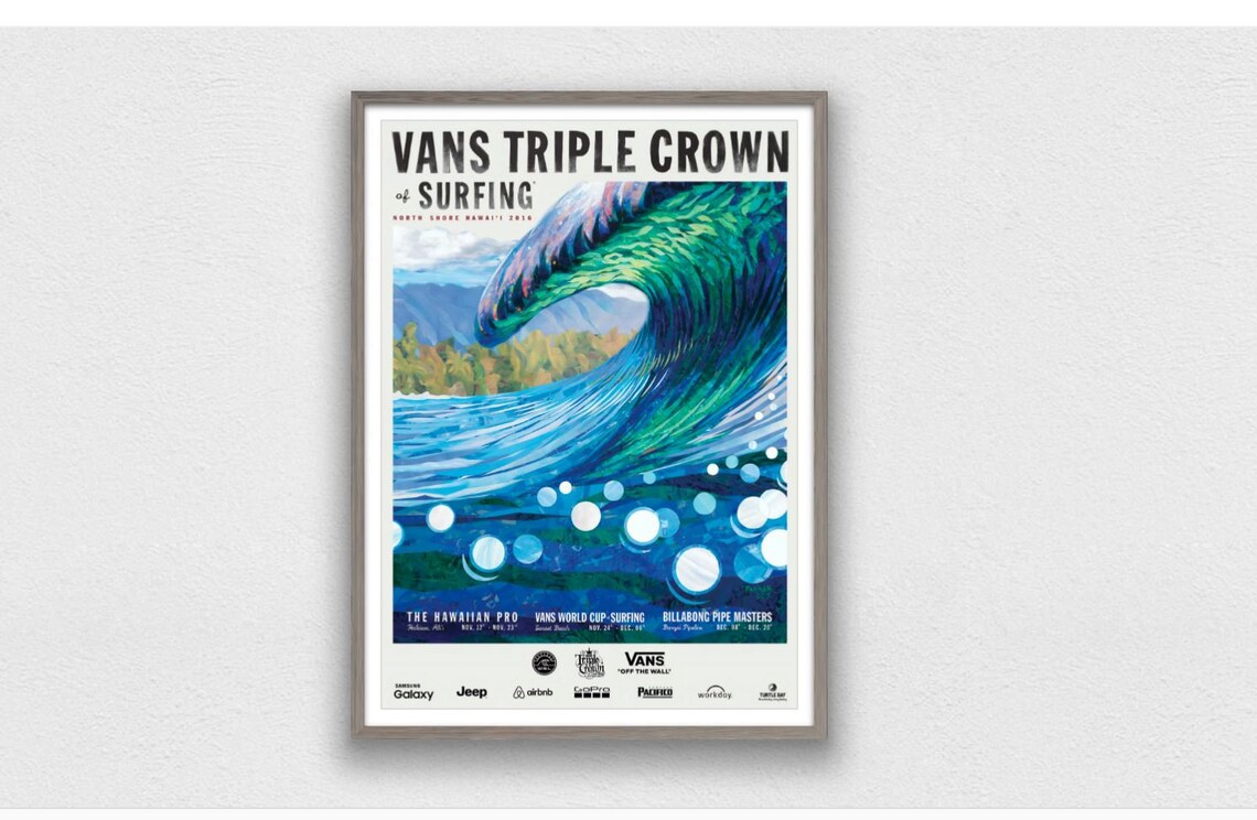 2016 VANS Triple Crown of Surfing Competition Print - Surfing Poster - Etsy