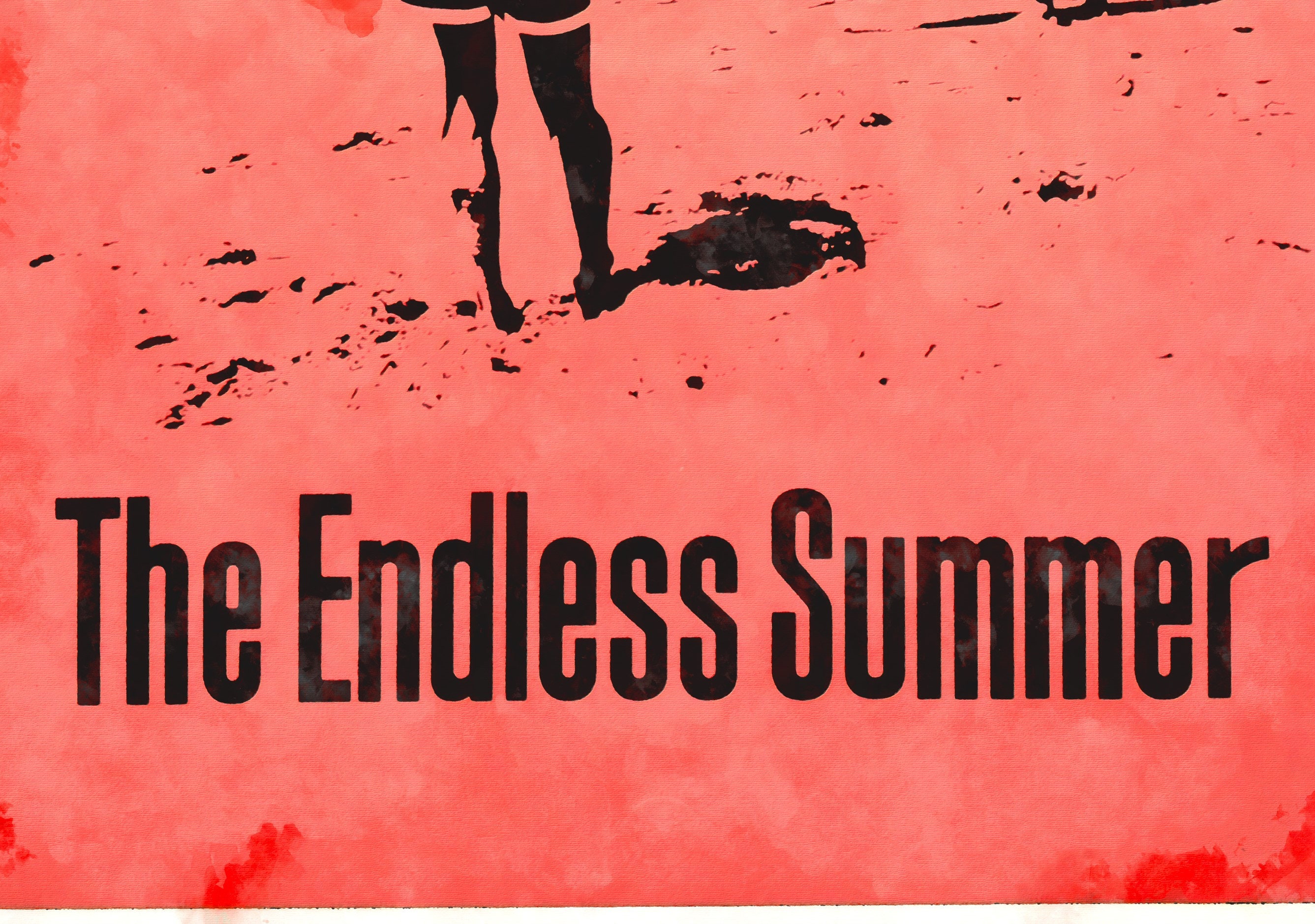 THE ENDLESS SUMMER Water Color Painting Surfing Print - Etsy