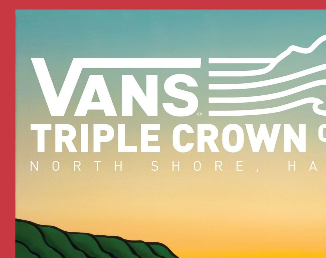 2017 VANS Triple Crown of Surfing Competition Print Surfing Poster - Etsy