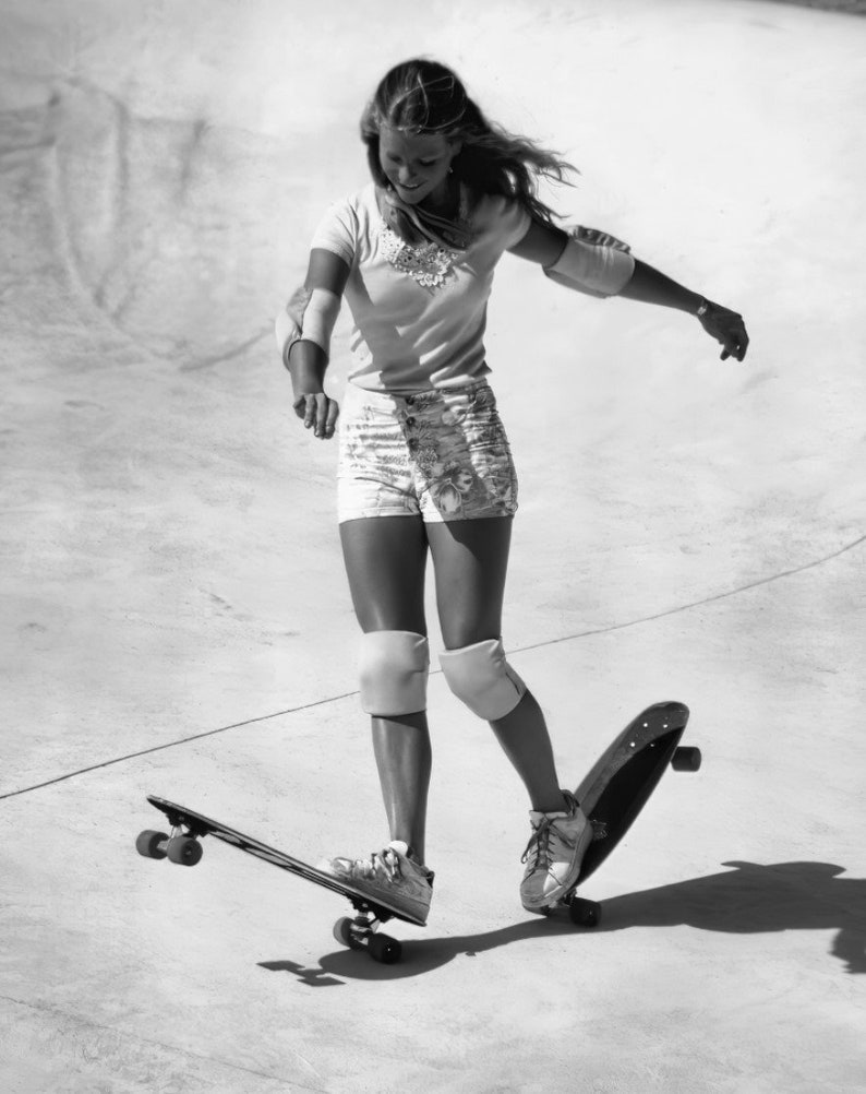 1970 VINTAGE SKATEBOARDING Photo Digital Download, Printable Art, Black ...