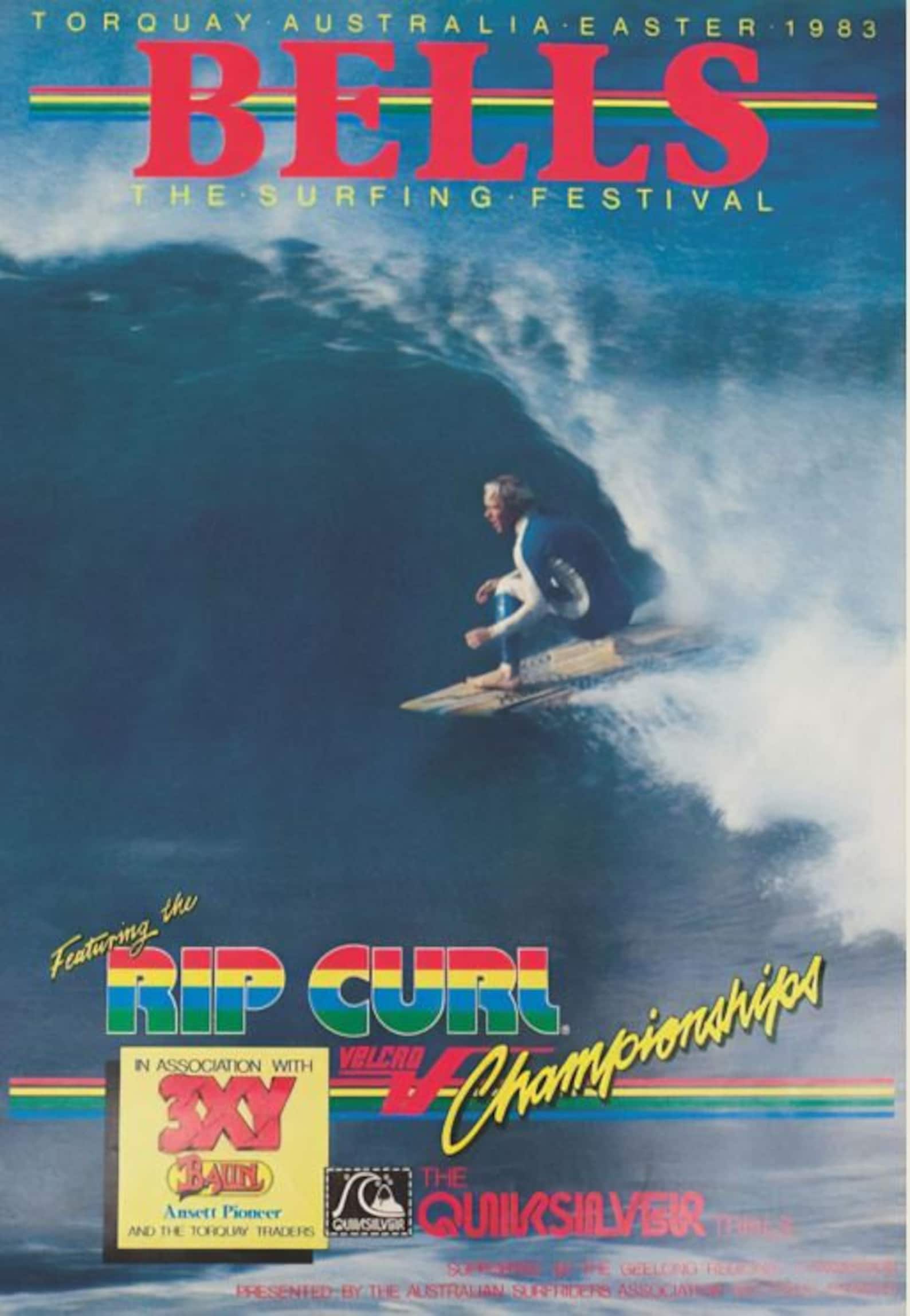 1983 RIP CURL BELL'S Surfing Competition Print Digital Download ...