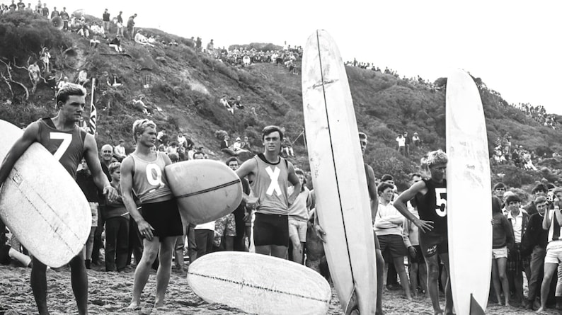 VINTAGE SURFING Photo Digital Download, Printable Art, Black & White ...