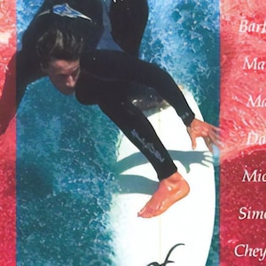 1995 RIP CURL PRO Bell's Beach Surfing Competition Print - Vintage ...