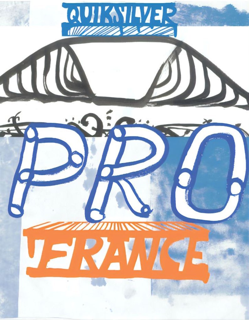 QUIKSILVER PRO FRANCE Surfing Competition Print - Surfing Poster - Etsy ...