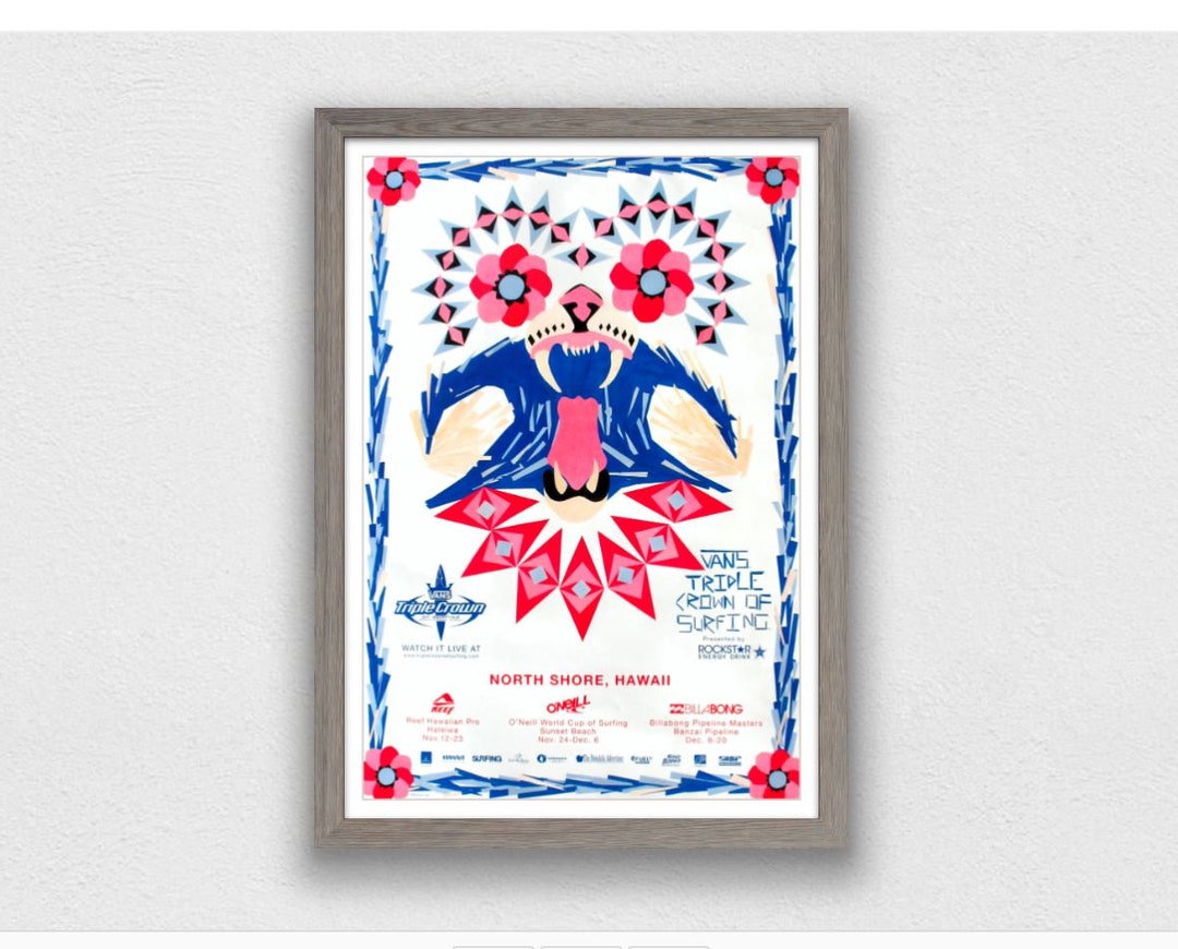 2008 VANS TRIPLE CROWN of Surfing Competition Poster - Surfing Print - Etsy
