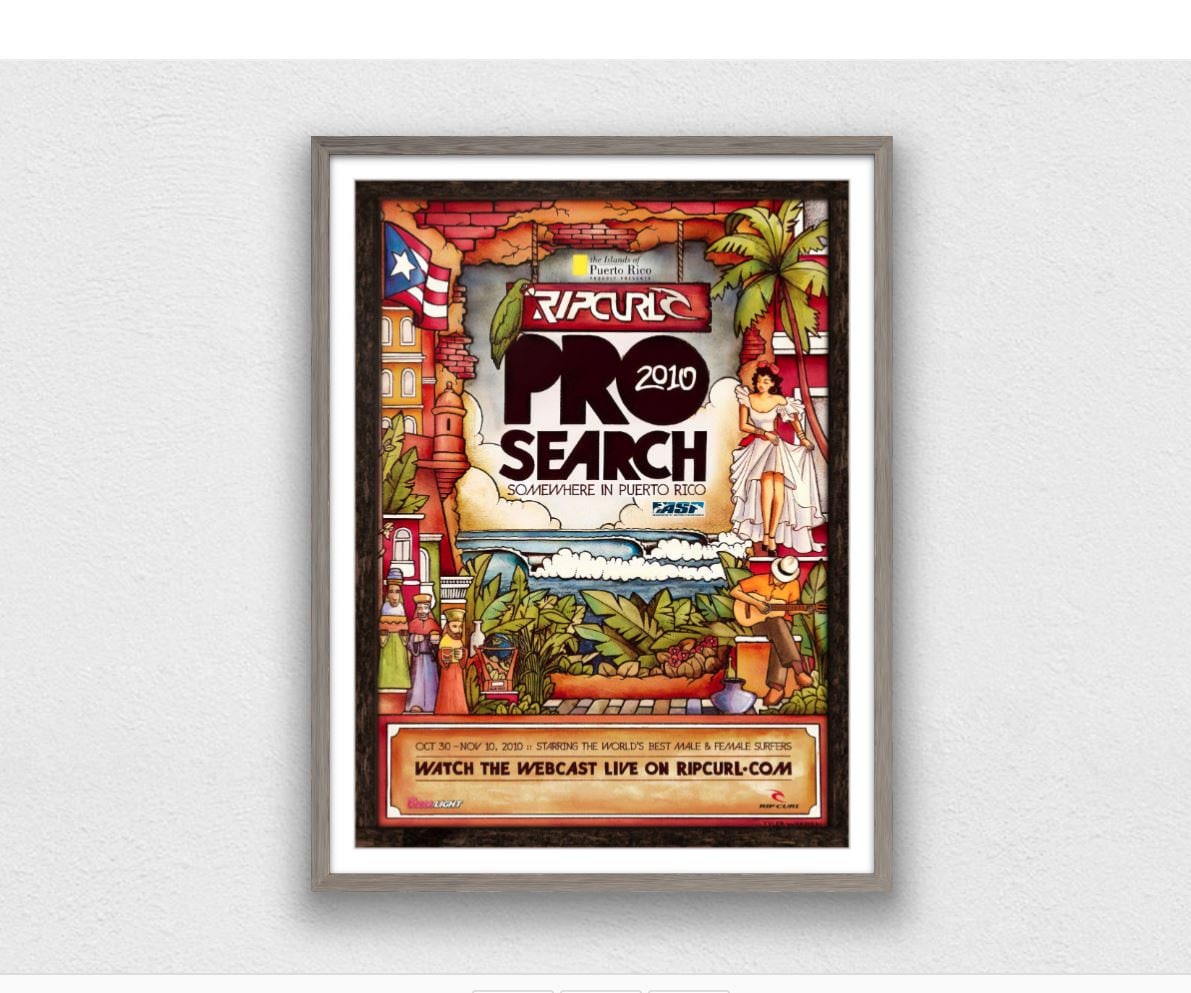 2010 RIP CURL PRO Bell's Beach Surfing Competition Print - Surfing ...