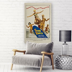 1964 Surf Party Movie Poster – Vintage Surfing Beach Decor Print - Etsy