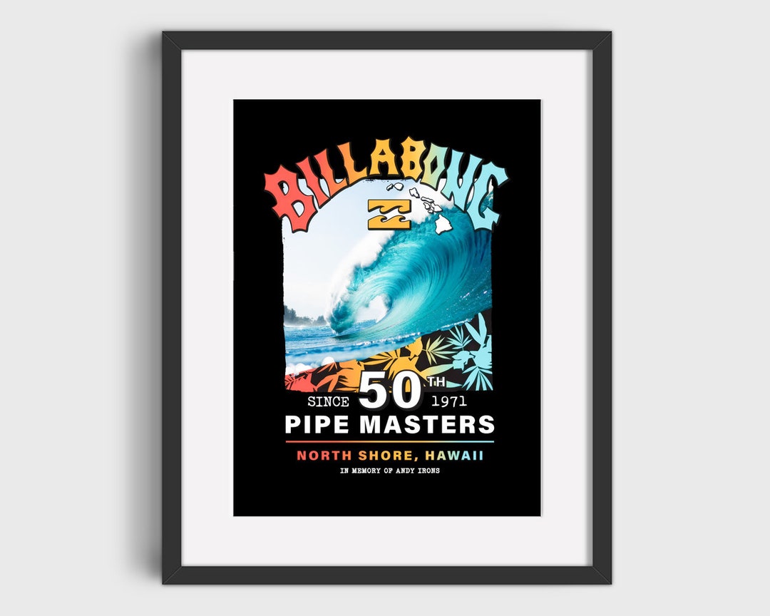2021 BILLABONG PIPE MASTERS Surfing Competition Print - Digital Download, Printable Art, Vintage ...