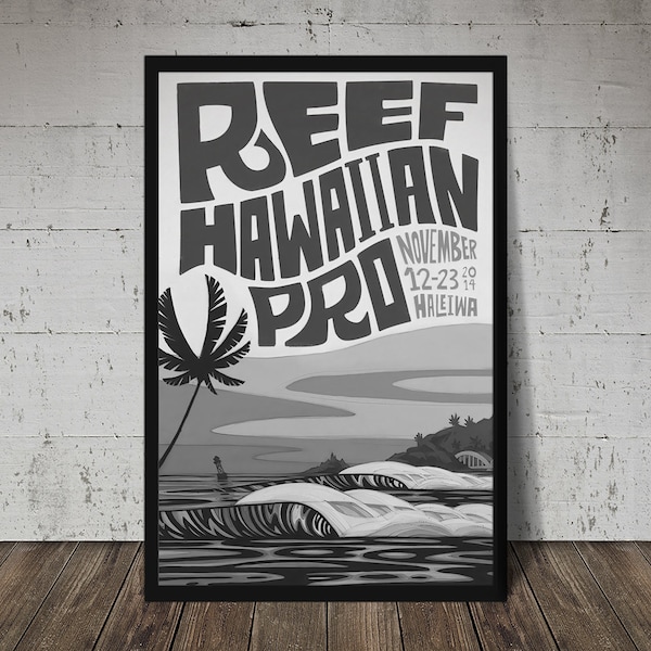 1984 RIP CURL BELL'S Surfing Competition Print Vintage Surfing Poster ...