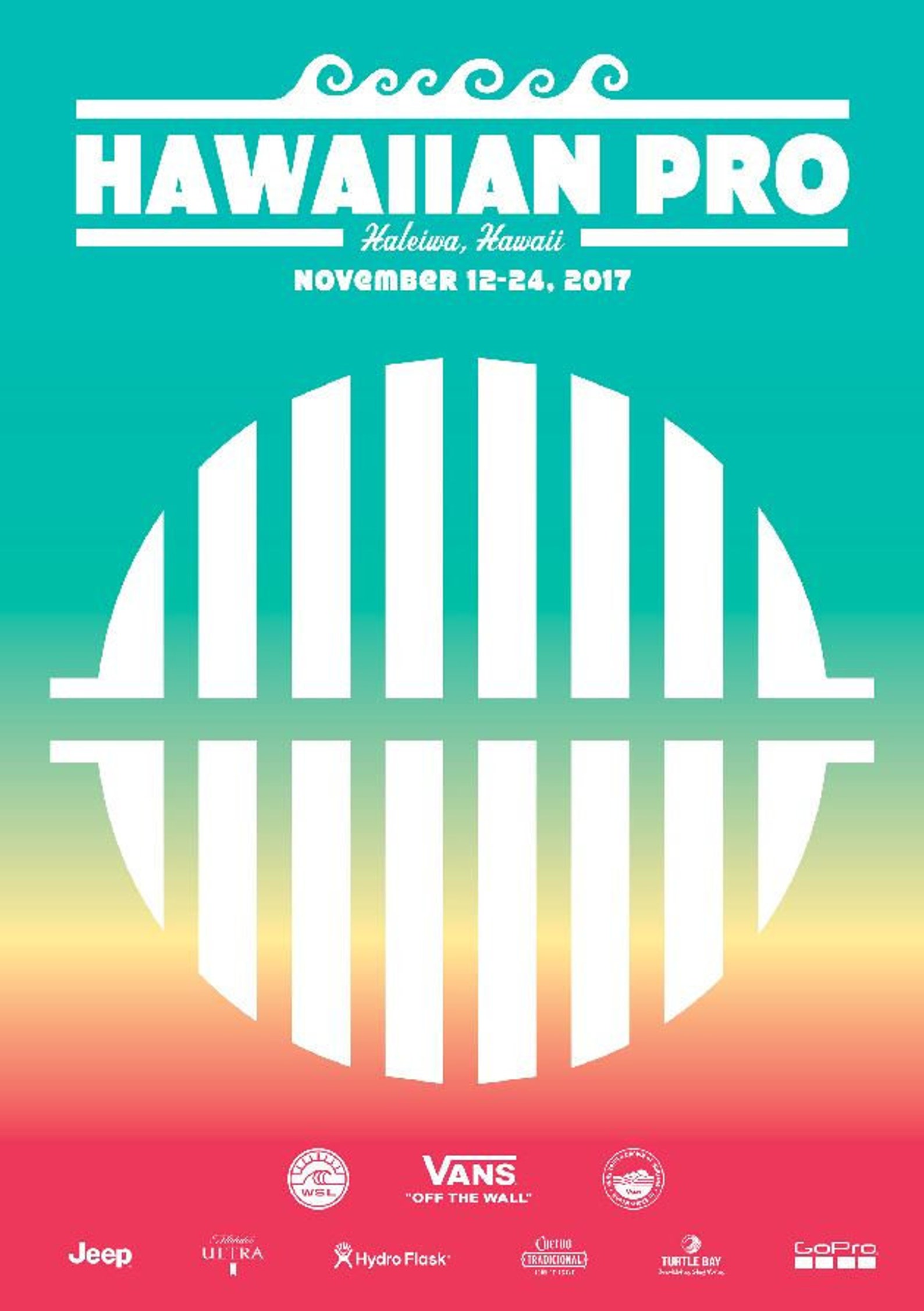 2017 HAWAIIAN PRO Surf Competition Print Surfing Poster - Etsy