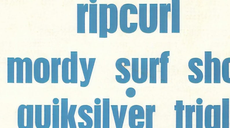 1977 Rip Curl Bells Surfing Championship Print - Vintage Surf Poster ...