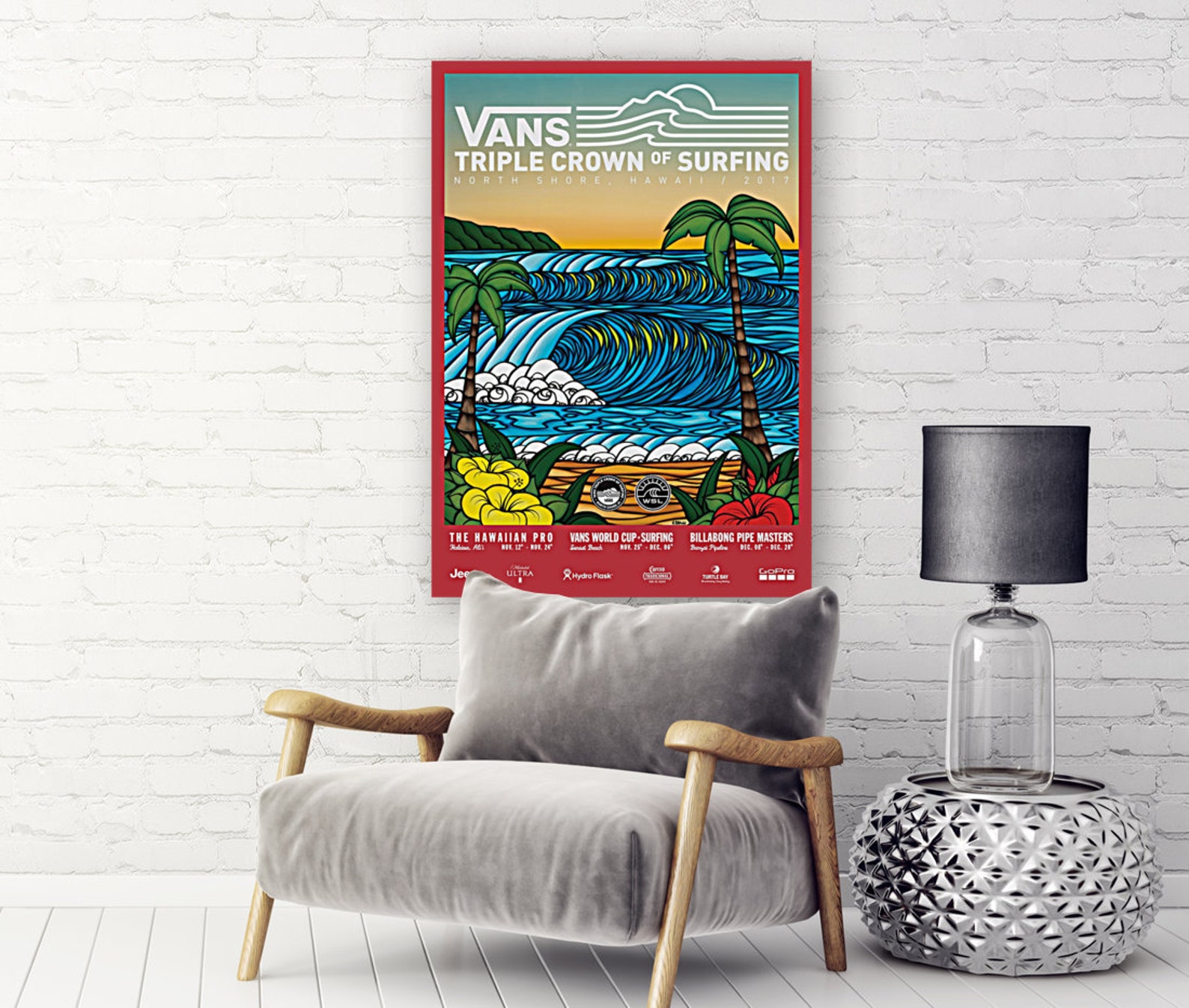 2017 VANS Triple Crown of Surfing Competition Print - Surfing Poster - Etsy