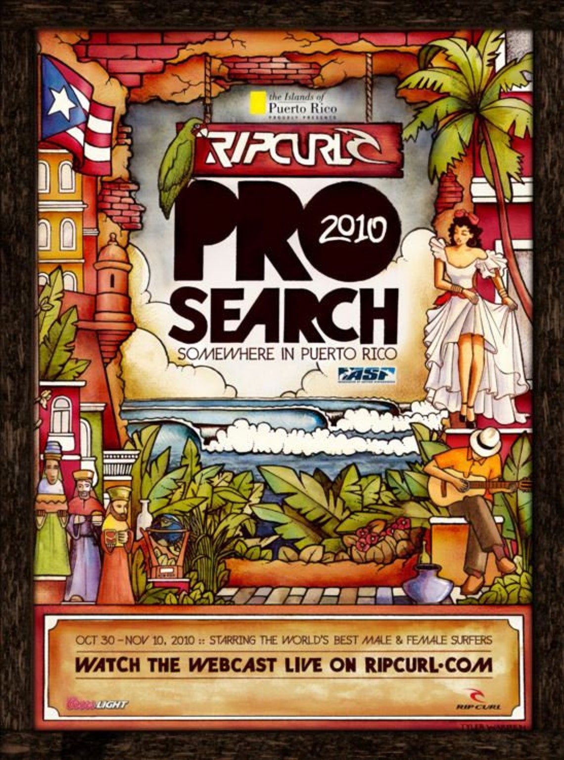 2010 RIP CURL PRO Bell's Beach Surfing Competition Print - Surfing ...