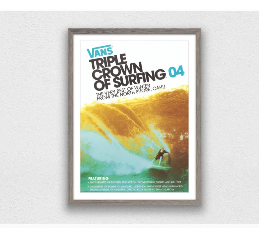 Vans Triple Crown Surfing 2004 Print – Vintage Surf Poster (digital ...
