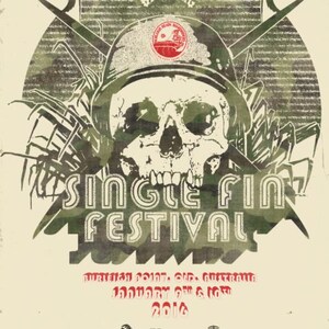 2016 BILLABONG - SINGLE FIN Festival Surf Print - Surfing Poster - Etsy