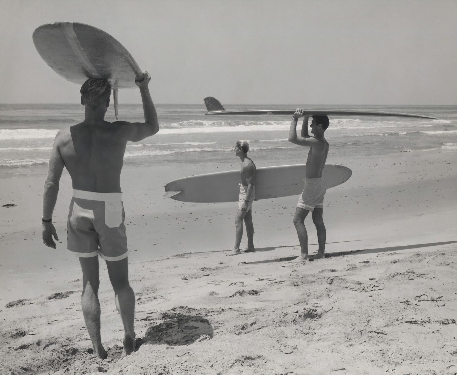 VINTAGE SURFING Photo Digital Download, Printable Art, Black & White ...