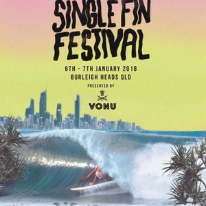 2018 BILLABONG SINGLE FIN Festival Surf Print - Surfing Poster - Etsy