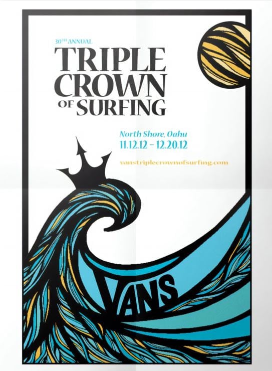 2012 VANS Triple Crown of Surfing Competition Print - Surfing Poster - Etsy