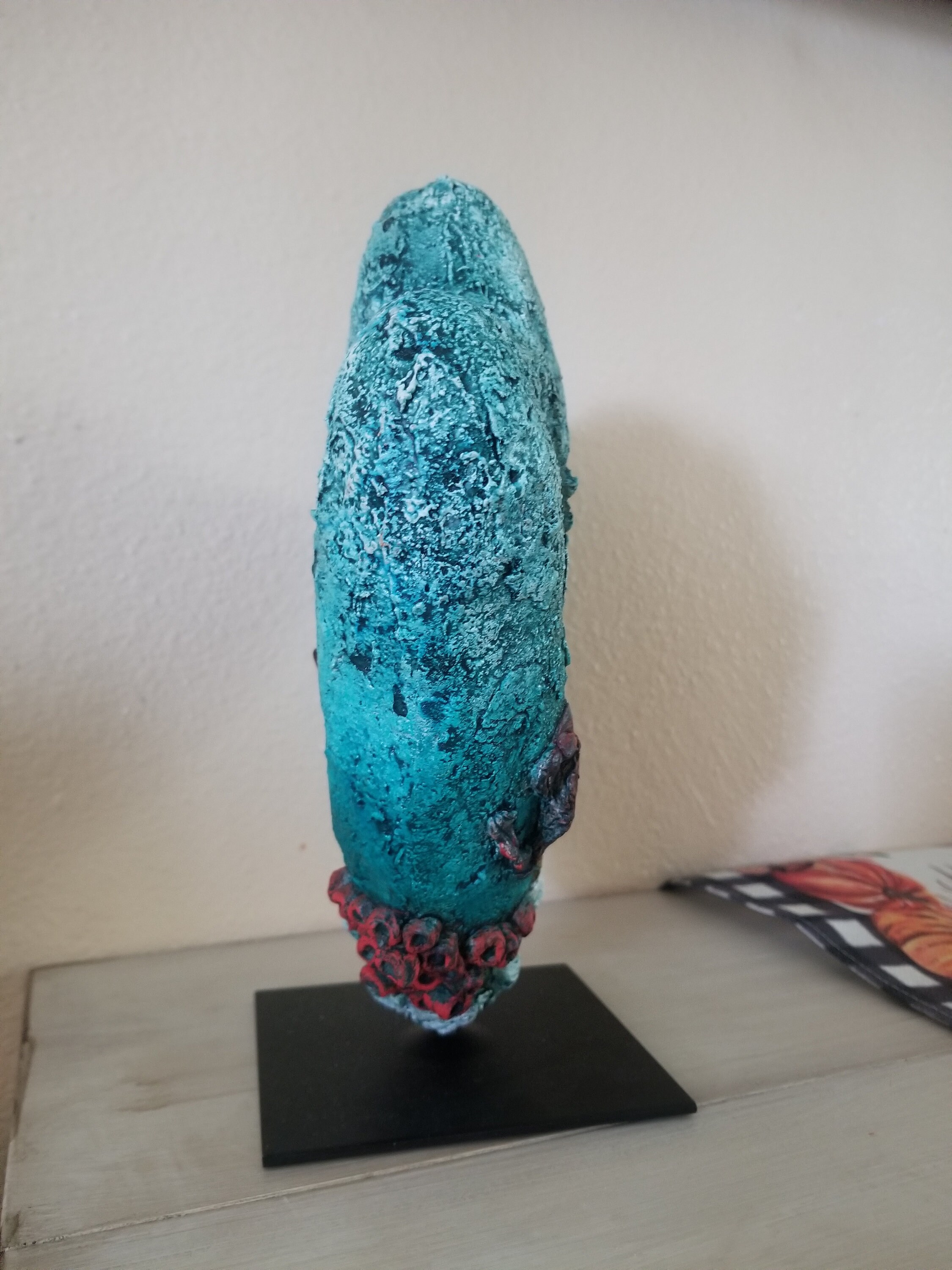 Sculpture Mixed Media art Powertex Table top decor Figurine Seashell in ...