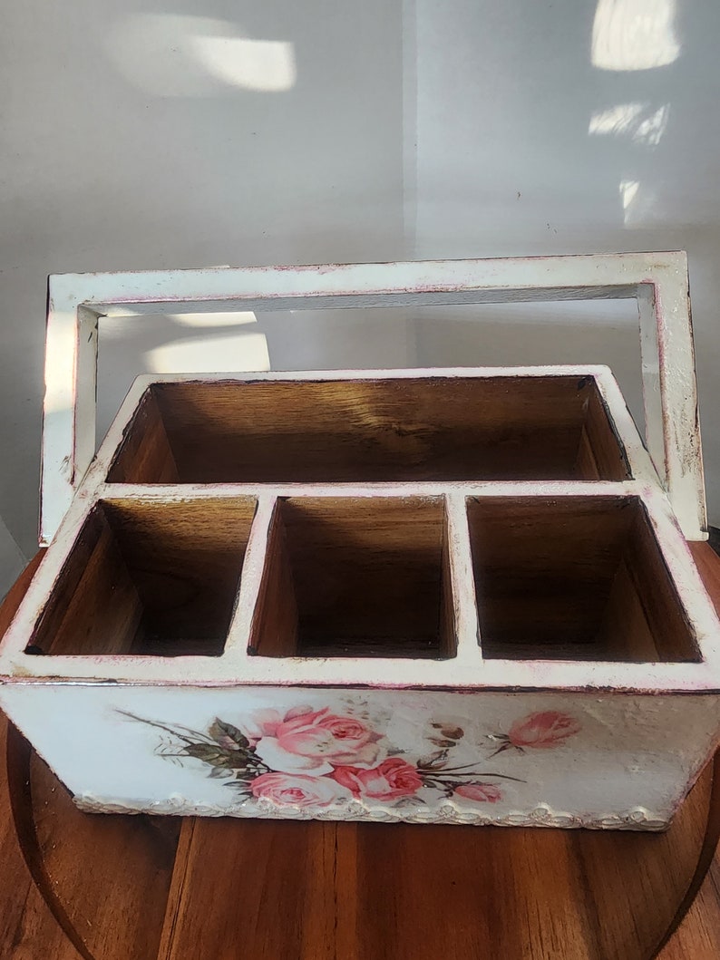 Decoupage Box - Vintage Decoration - Table Top - Farmhouse Decor ...