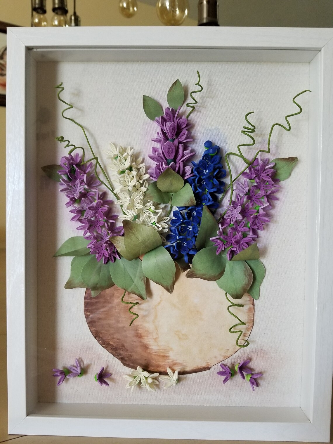 Quilling Bouquet of Wild Flowers Wall Art Paper Flowers - Etsy