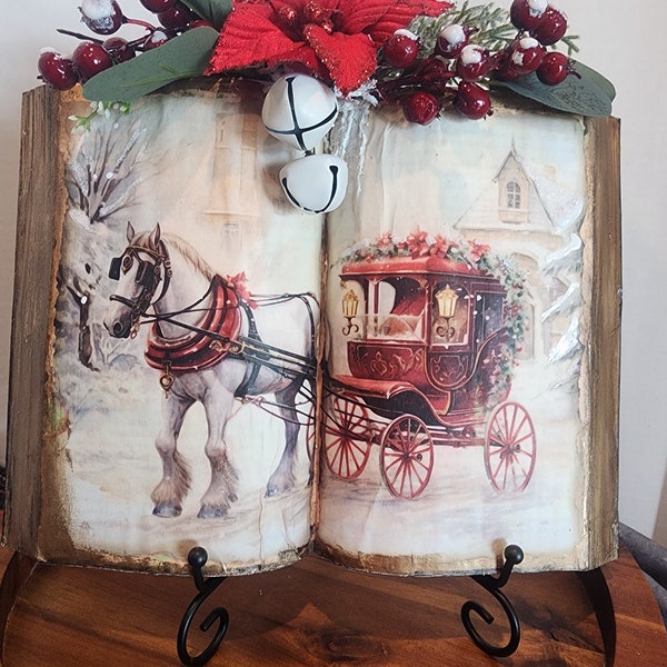 Christmas Book Decor - Etsy