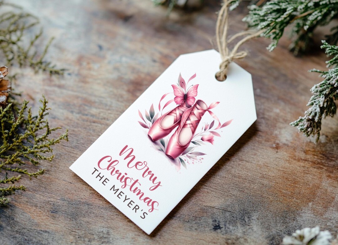 Nutcracker Ballet Gift Tags Set of 3, Personalized Christmas Tags ...
