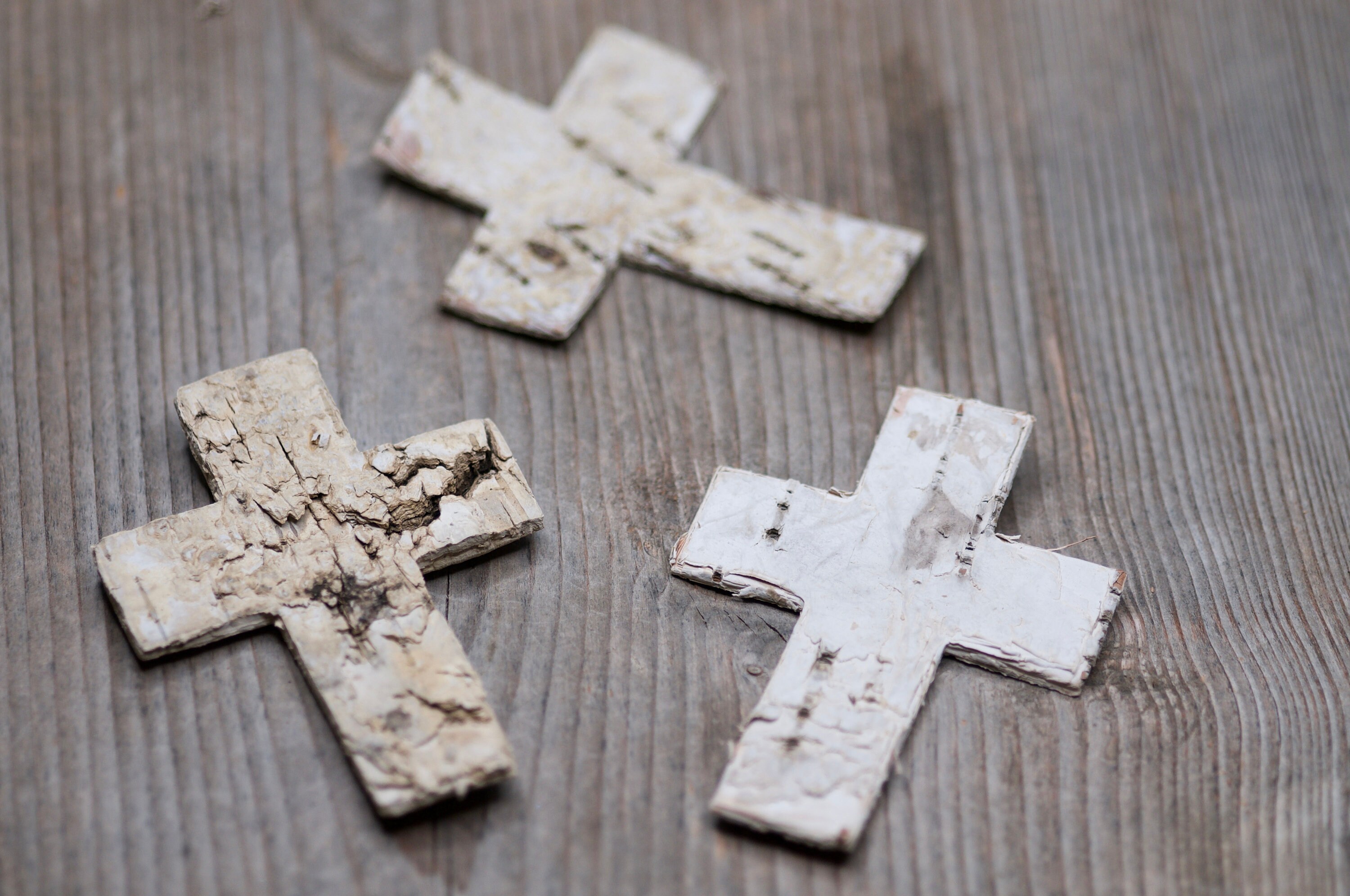 Cross Birch Bark, 8cmx6cm Large Birch Cross Ornaments, Natural Rustic ...