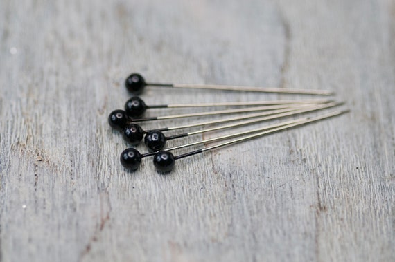 4cm Black Ball Point Pins Craft Pins Quilting Pins Craft | Etsy