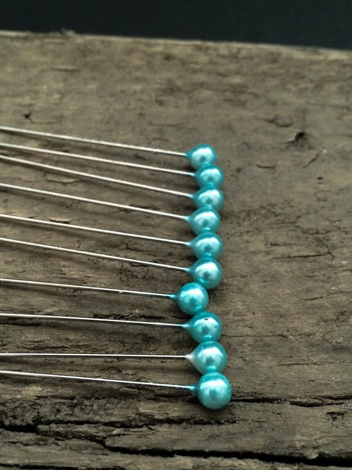 Blue Ball Point Pins Corsage Pins Blue Sewing Pins 5cm Long | Etsy