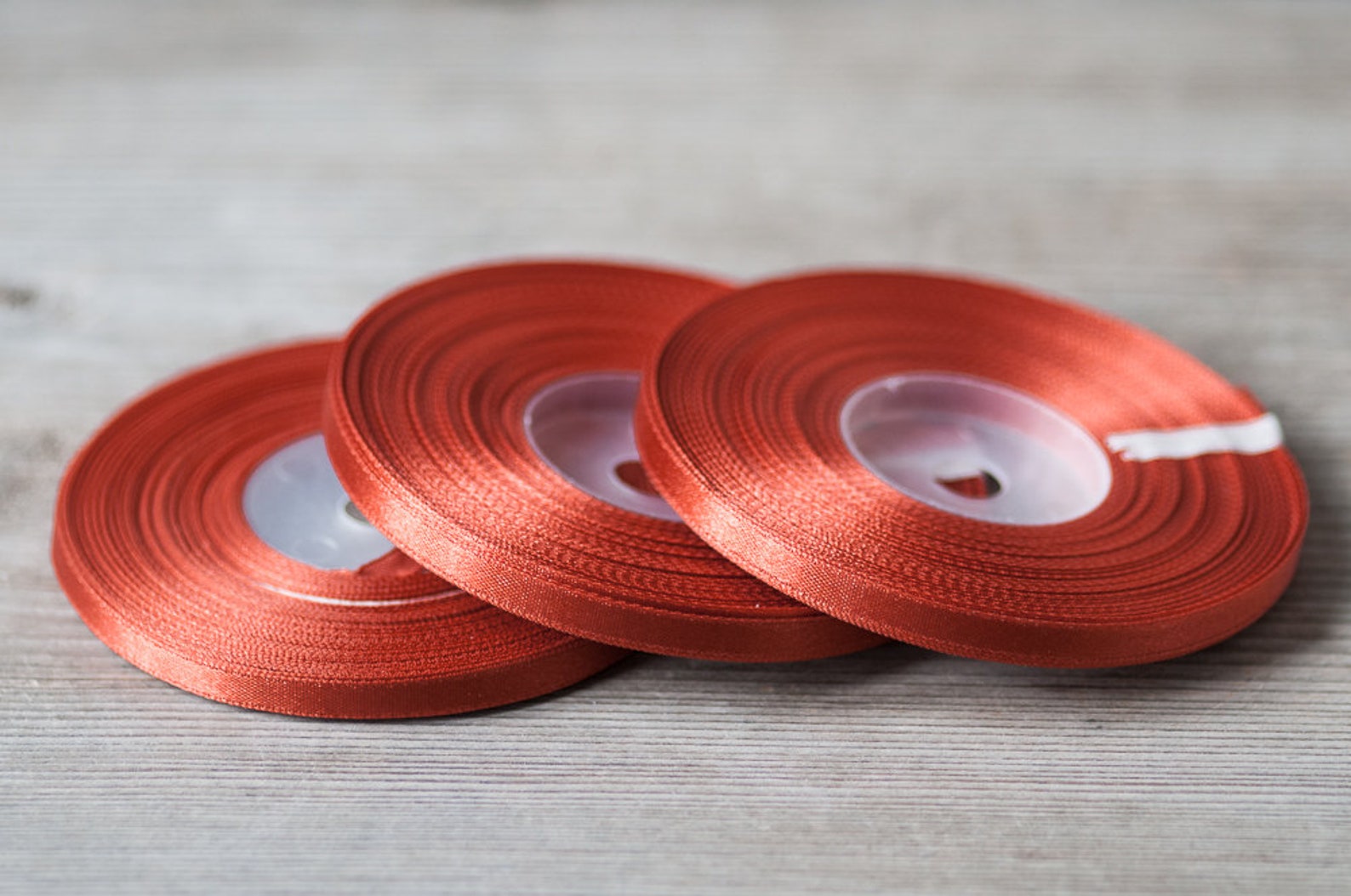 6mm Satin Ribbon Brick Thin Ribbon 35yard Decorative Craft | Etsy