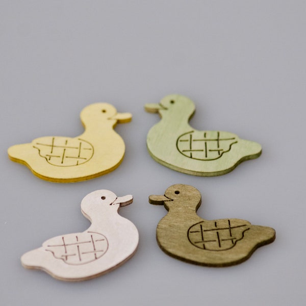 Small Wooden Duck Ornaments - Etsy