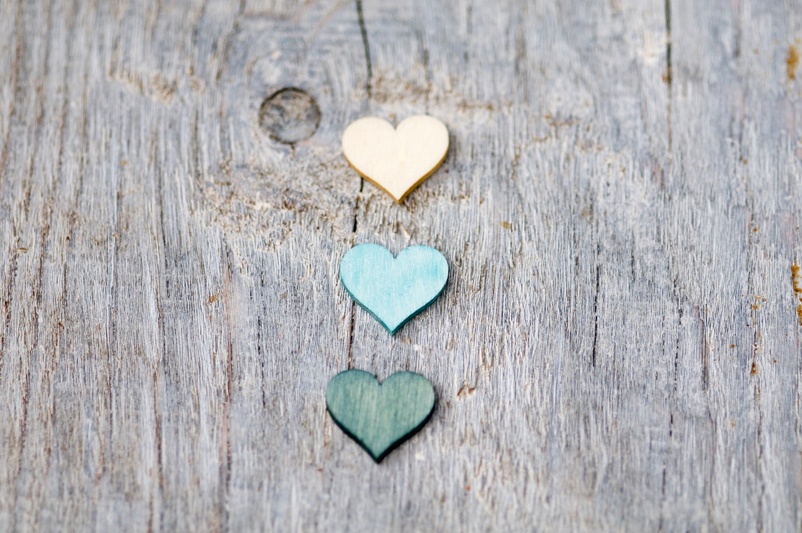 36pics Small Wooden Hearts 2cm Mix of 3 Colors Blue Craft - Etsy