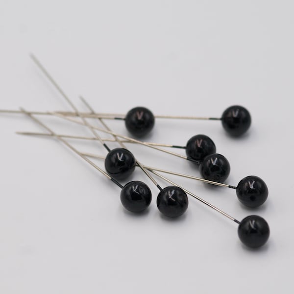 Black Head Pins - Etsy