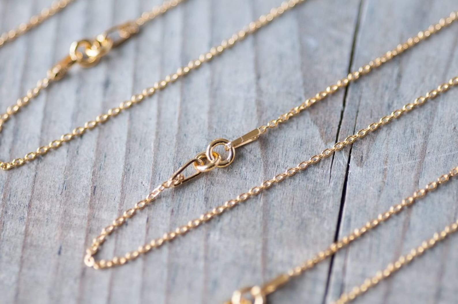 24K Golden Single Charm Necklace Base 45cm / 17.5 | Etsy