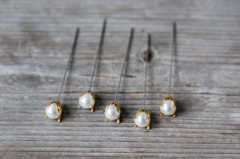 Large Flower Head Pins Decorative Pins Golden Wedding Pins Florist Pins ...