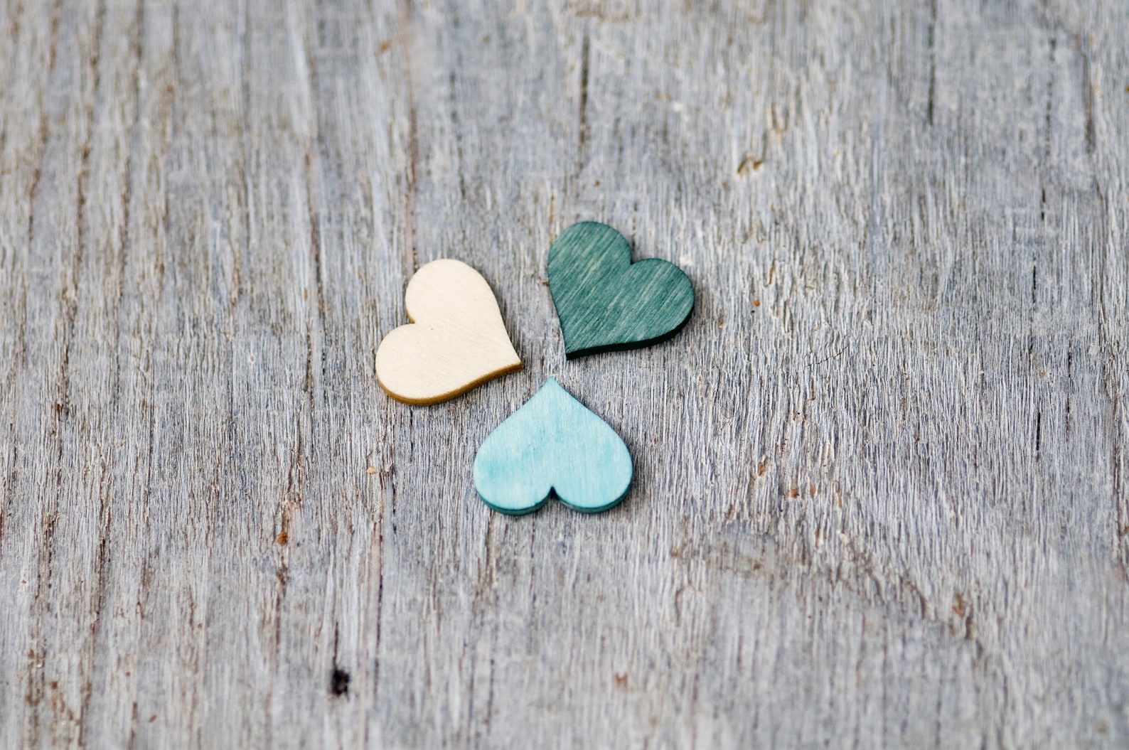 36pics Small Wooden Hearts 2cm Mix of 3 Colors Blue Craft - Etsy