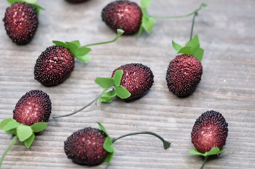 12pics Large Berries Fake Fruit, 3cm Craft Raspberries, Artificial ...